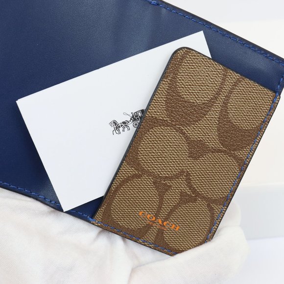 Coach | Bags | Magnetic Card Case In Colorblock Signature Canvas | Poshmark